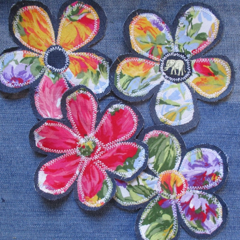 Patchwork Jeans - Etsy