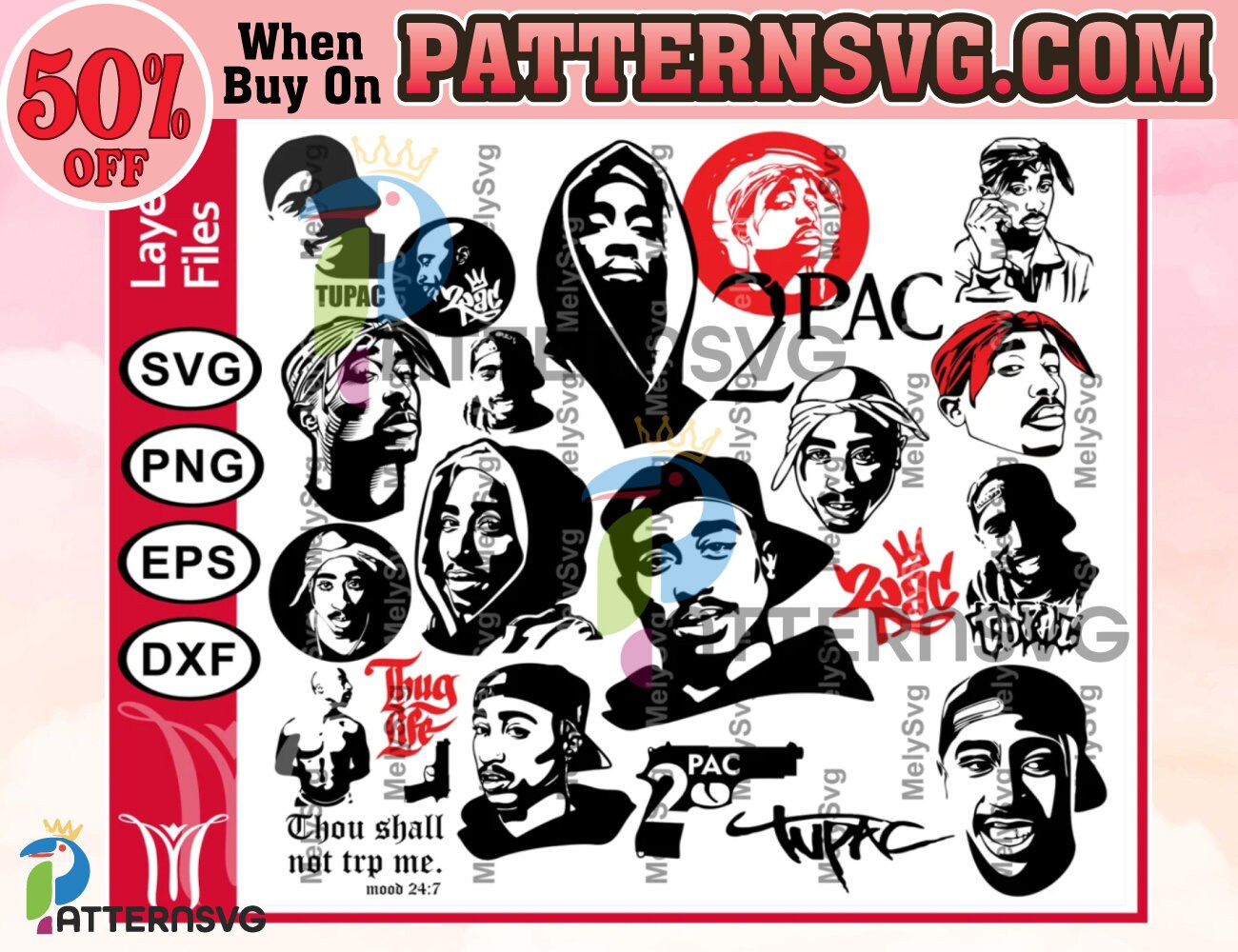 23 Bundle Svg Rapper Svg Cricut Silhouette Cutfiles | Etsy