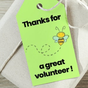 Thank You for a Being a Great Volunteer End of the Year - Etsy