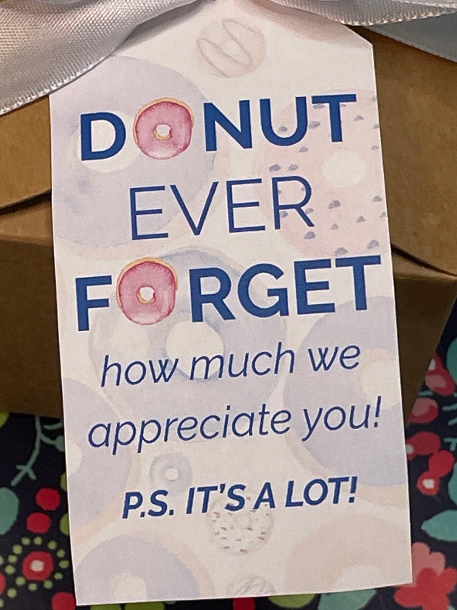 Donut Forget Themed Printable Tags: Perfect for Thank You Gifts ...