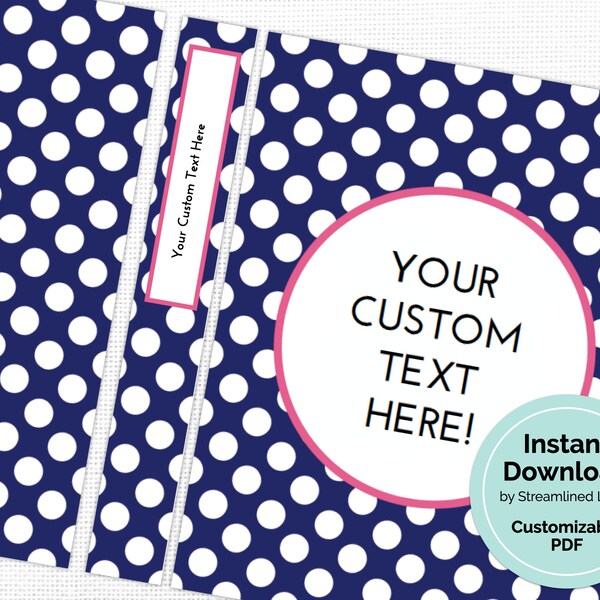 Polka Dot Planner - Etsy