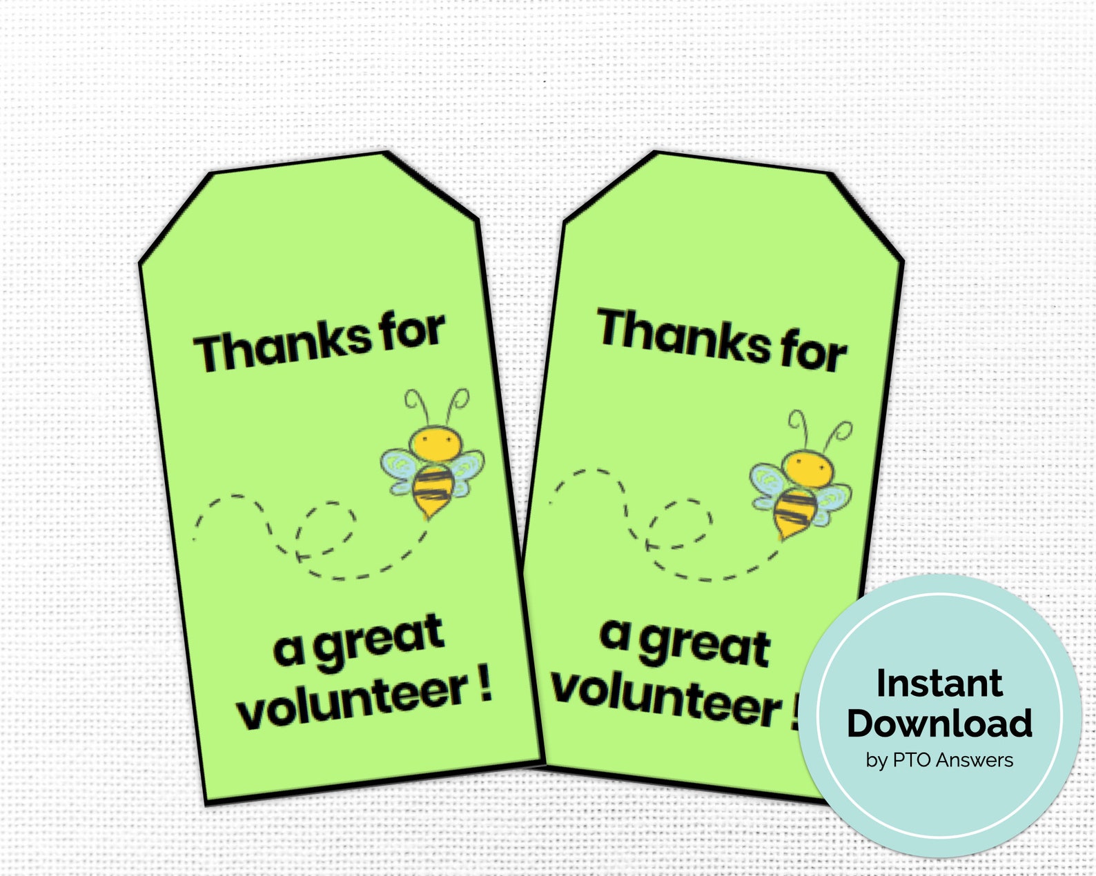 Thank You for a Being a Great Volunteer End of the Year - Etsy