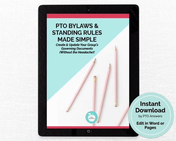 Bylaws and Standing Rules Template Kit. Create Update and - Etsy