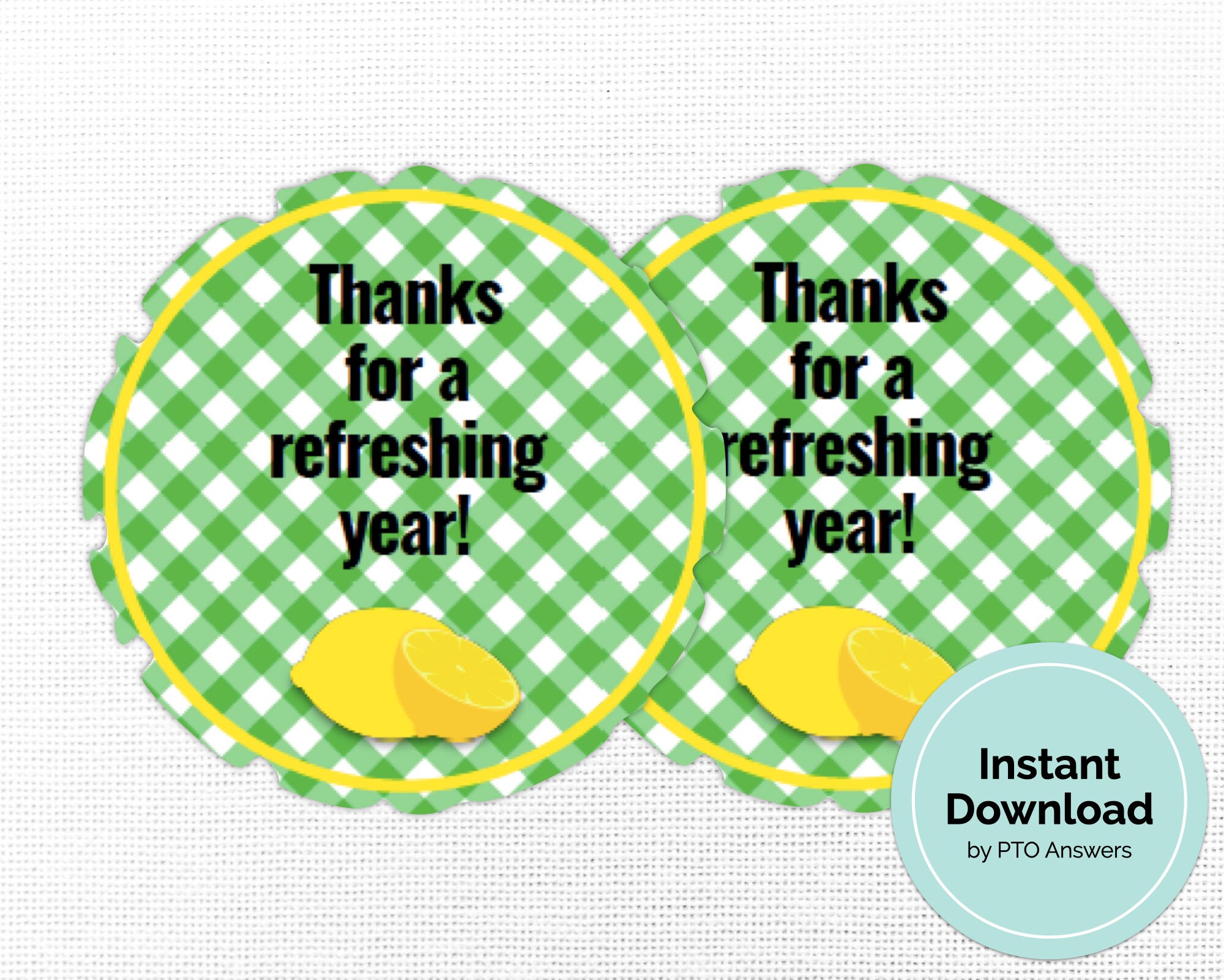 Lemonade Themed Teacher Appreciation Printable Tag Set: Printable ...