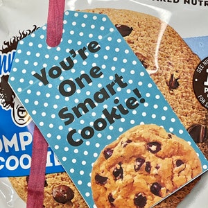 You're One Smart Cookie Themed Printable Thank You Tags: - Etsy