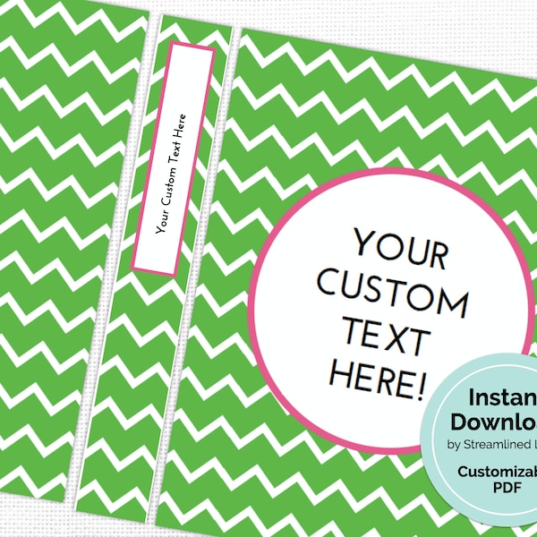 Chevron Binder Cover - Etsy