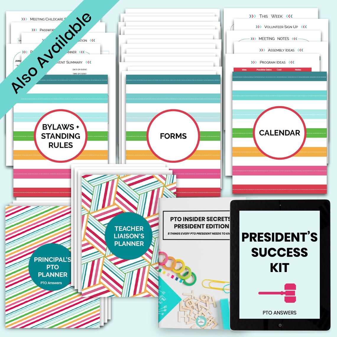 Meeting Agenda Template : Fully Editable Instant Download for PTO / PTA ...