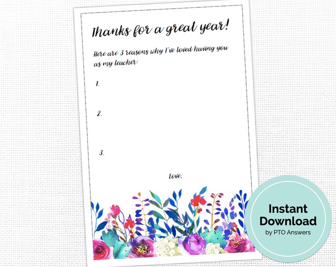 Printable Teacher Appreciation Letter Letter to My Teacher. Great End ...