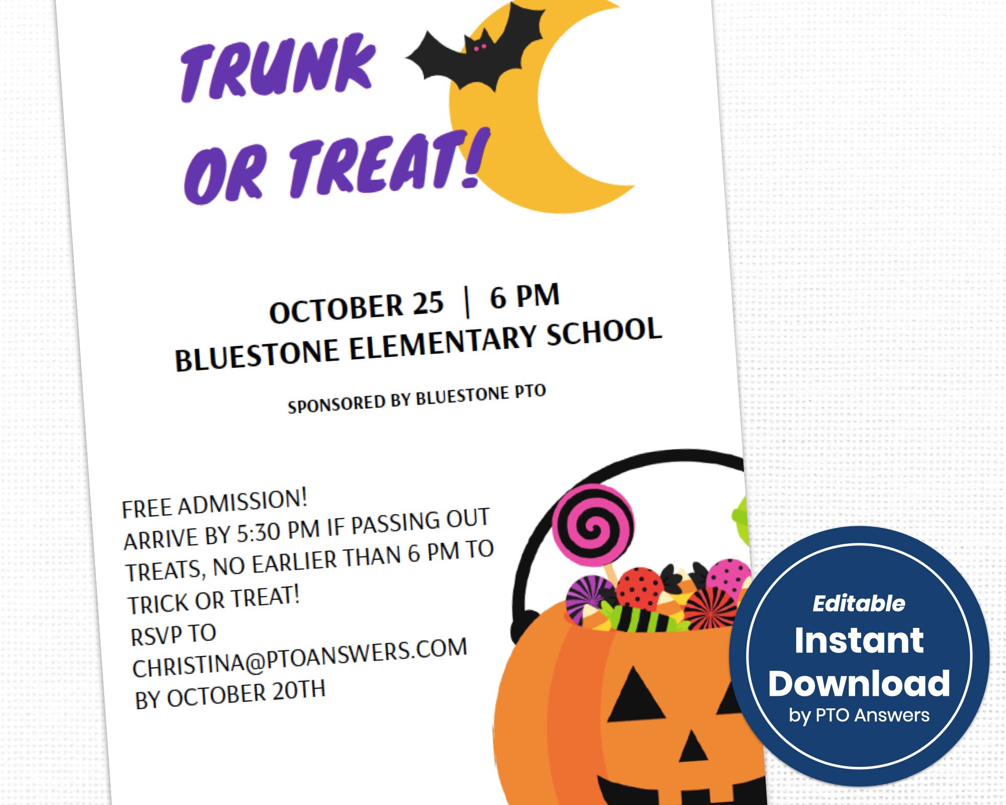 Trunk Or Treat Flyer Template