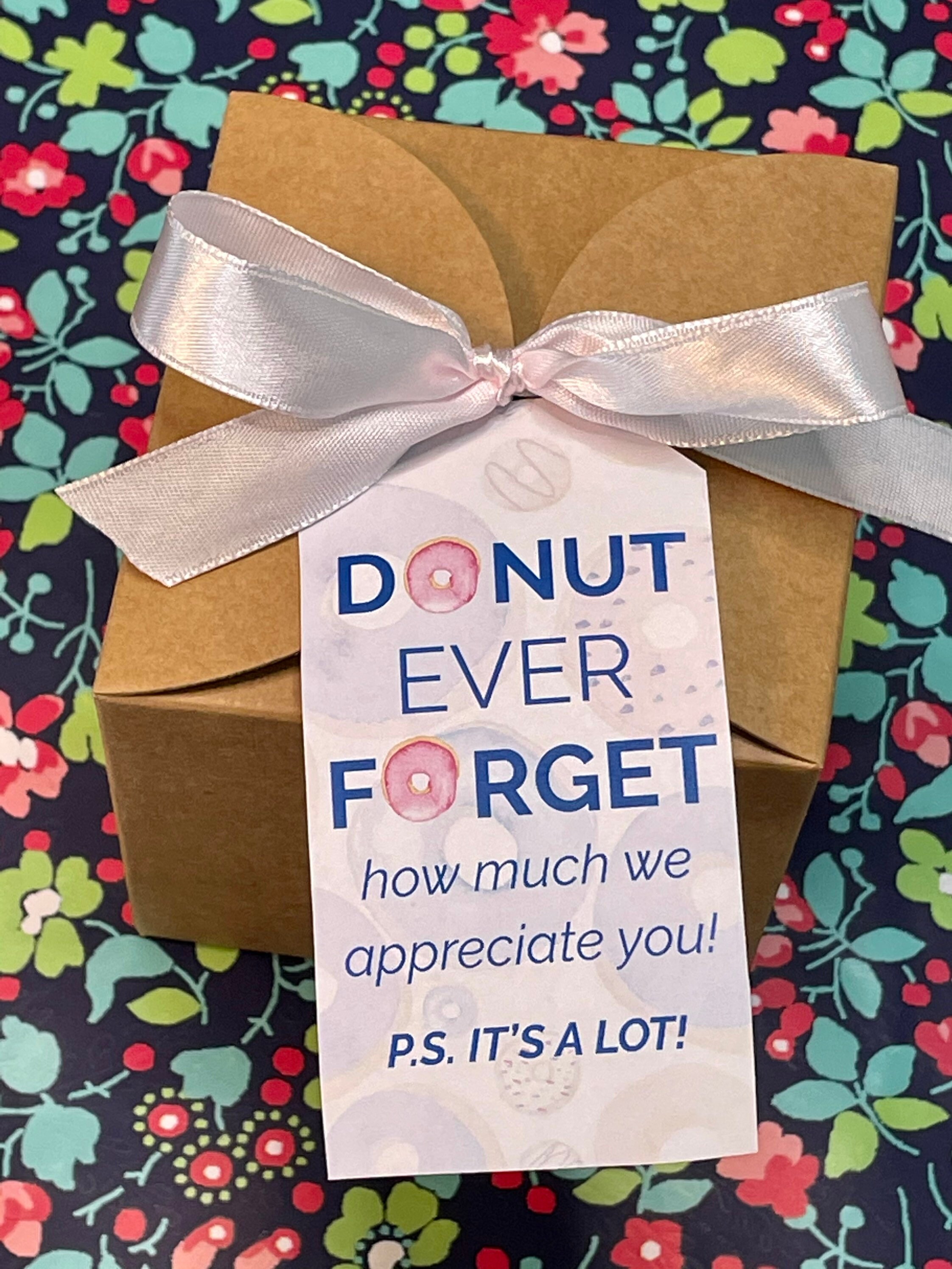 Donut Forget Themed Printable Tags: Perfect for Thank You Gifts ...