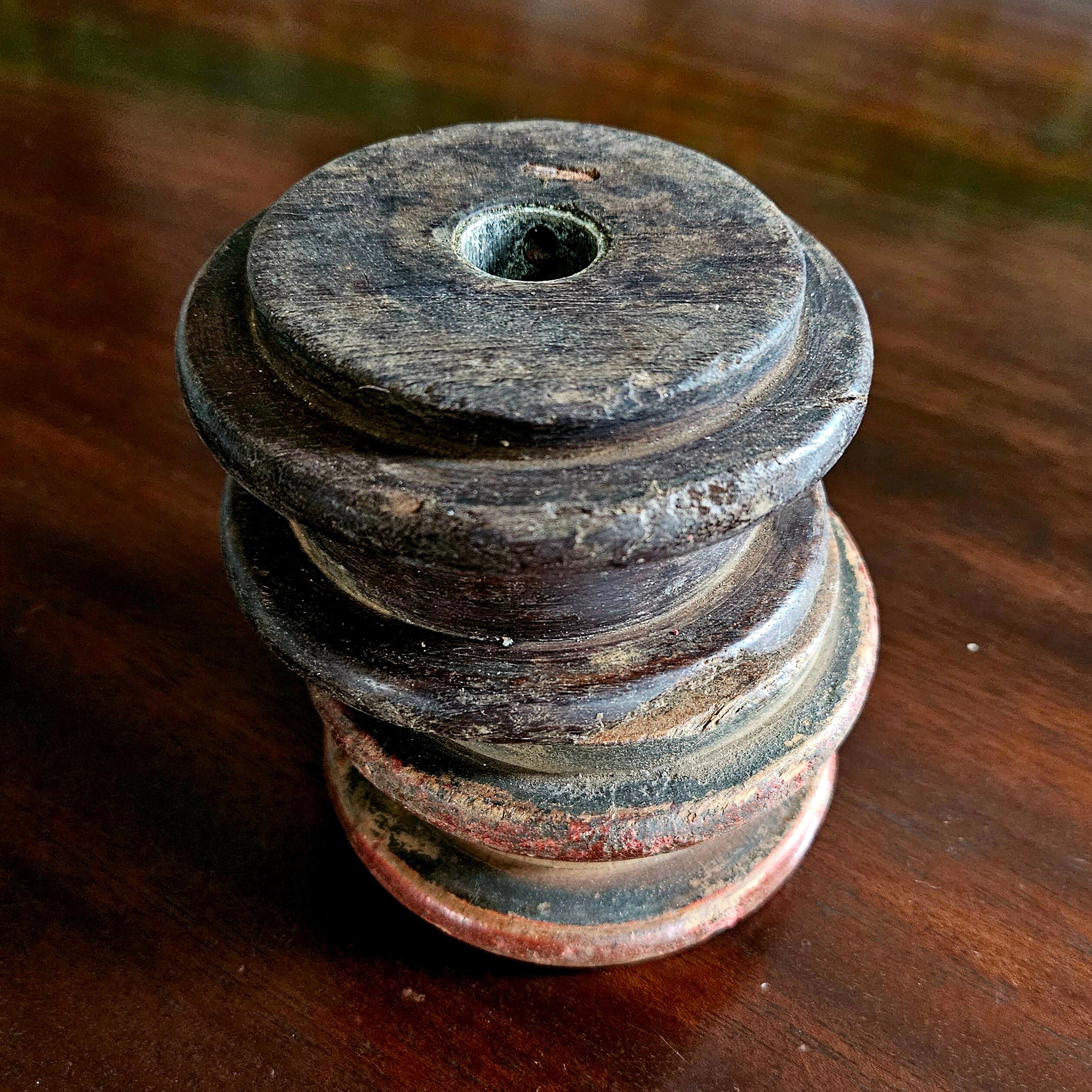 Rustic Large Flat Wooden Spool - Etsy