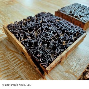 Vintage Hand Carved Textile Printing Blocks, Set of Four 4 Large - Etsy