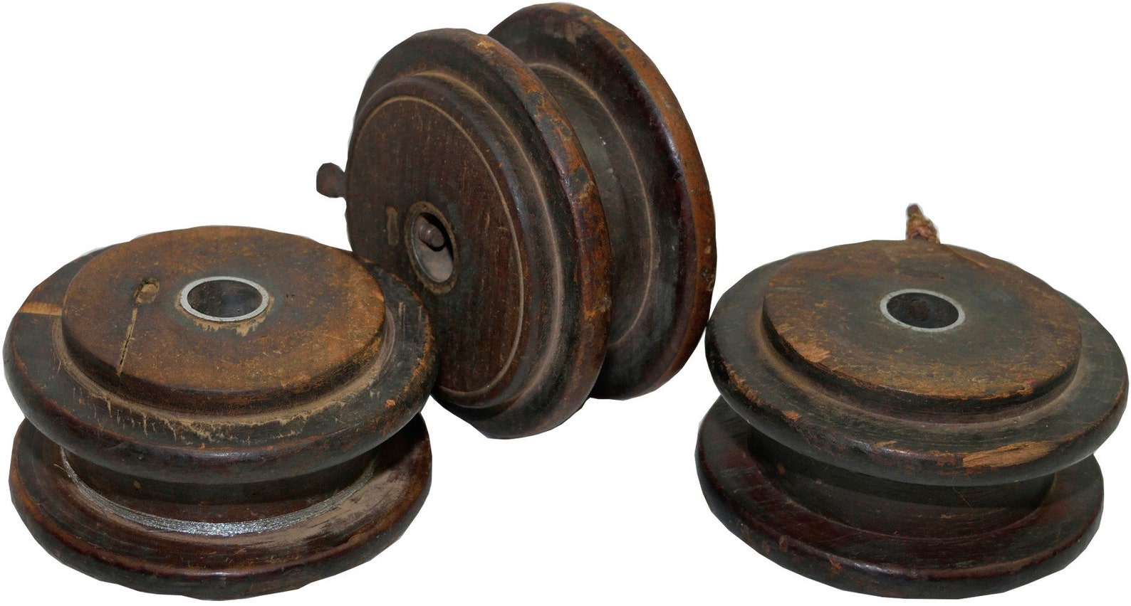 Rustic Large Flat Wooden Spool - Etsy