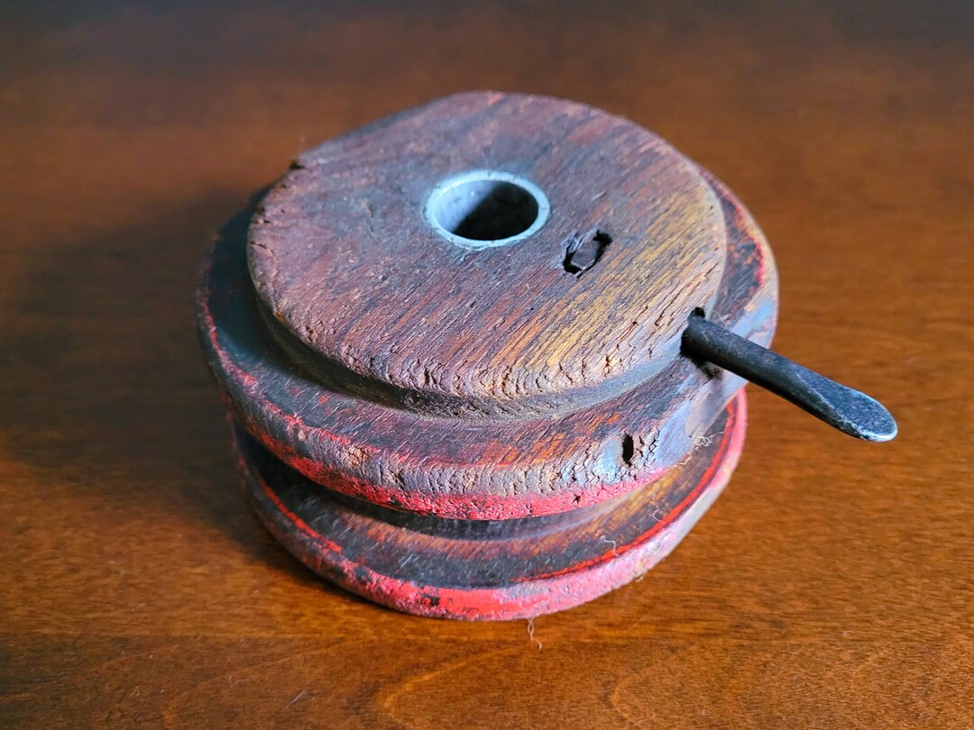 Rustic Large Flat Wooden Spool - Etsy