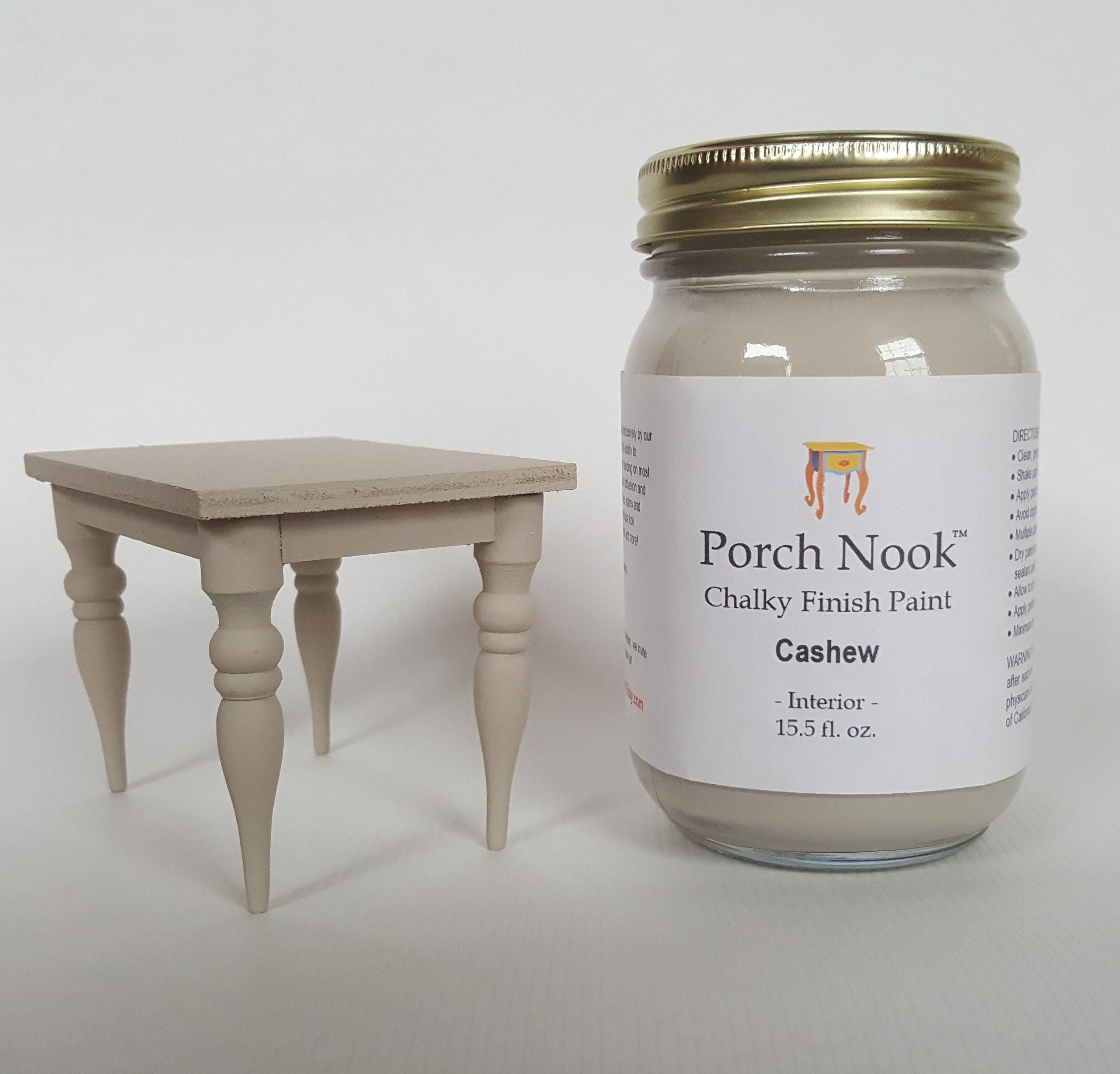 Chalky Finish Paint, cashew by Porch Nook, 16 Fl. Oz. or 32 Fl. Oz. - Etsy