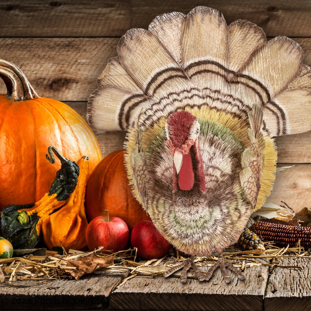 Large Rustic Hand-made Natural Palm Turkey Figurine - Etsy