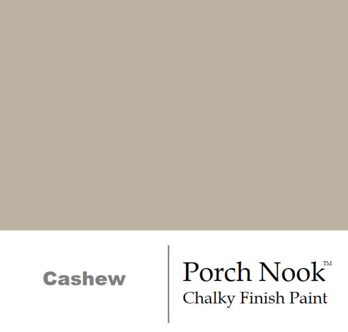 Chalky Finish Paint cashew by Porch Nook 16 Fl. - Etsy