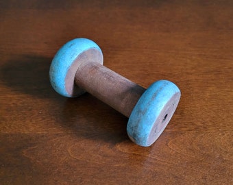 Rustic Large Flat Wooden Spool | Etsy