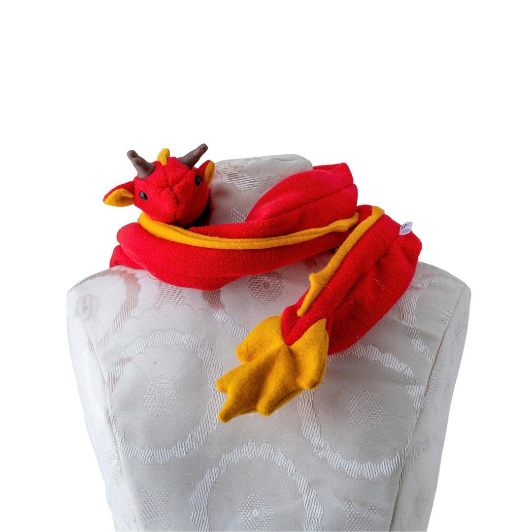 Red and Gold: Dragon Scarf - Etsy