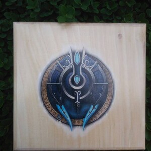 Silver Covenant Symbol From World of Warcraft Transferred to Wood - Etsy