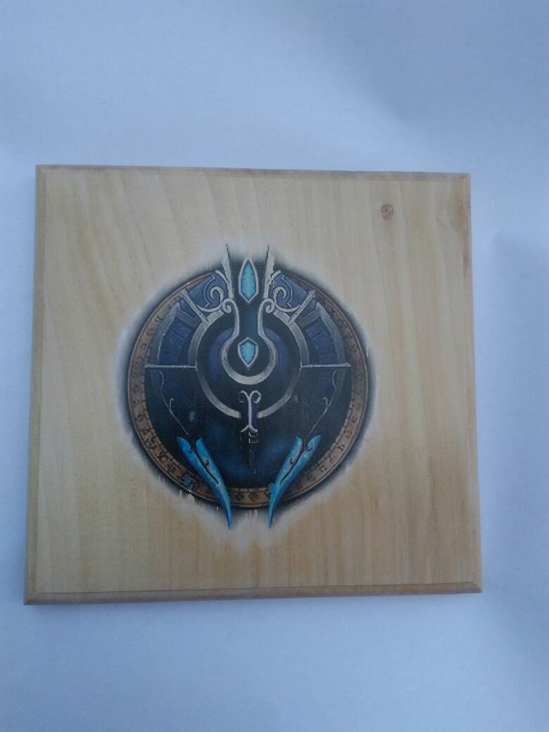 Silver Covenant Symbol From World of Warcraft Transferred to Wood - Etsy