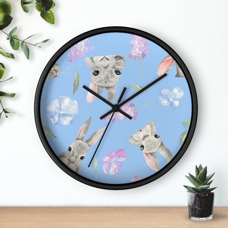 Bunny Clock - Etsy