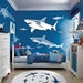 Shark Rug, Ocean Theme, Shark Nursery, Kids Playroom, Baby Boy Nursery ...