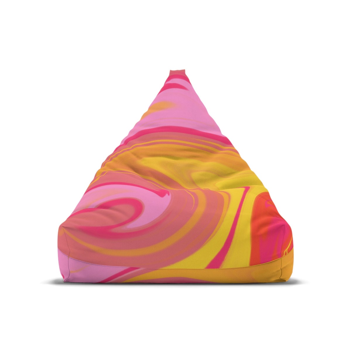 Marbling Bean Bag Chair Cover, Kids Playroom, Abstract Bean Bag Chair ...