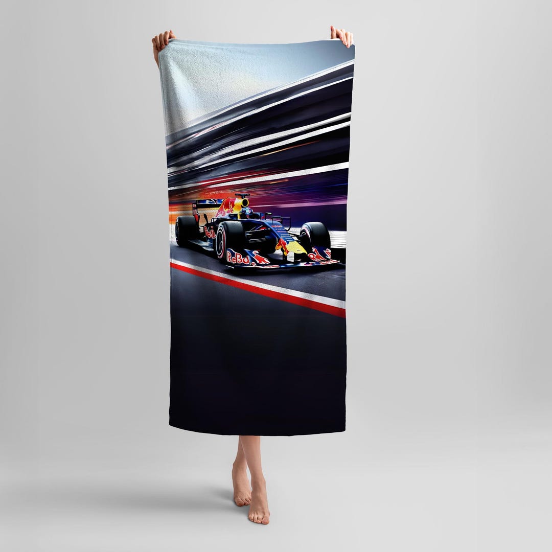 Formula 1 Beach Towel, F1 Gift, Speed Towel, Formula One Lover Gift, Speed Lover Gift, Racing ...
