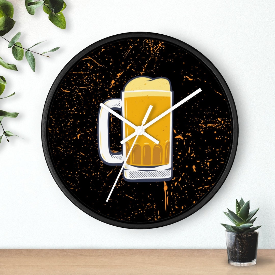 Beer Wall Clock/ Beer Clock/ Beer Gift/ Beer Lover Gift/ Alcool Clock ...