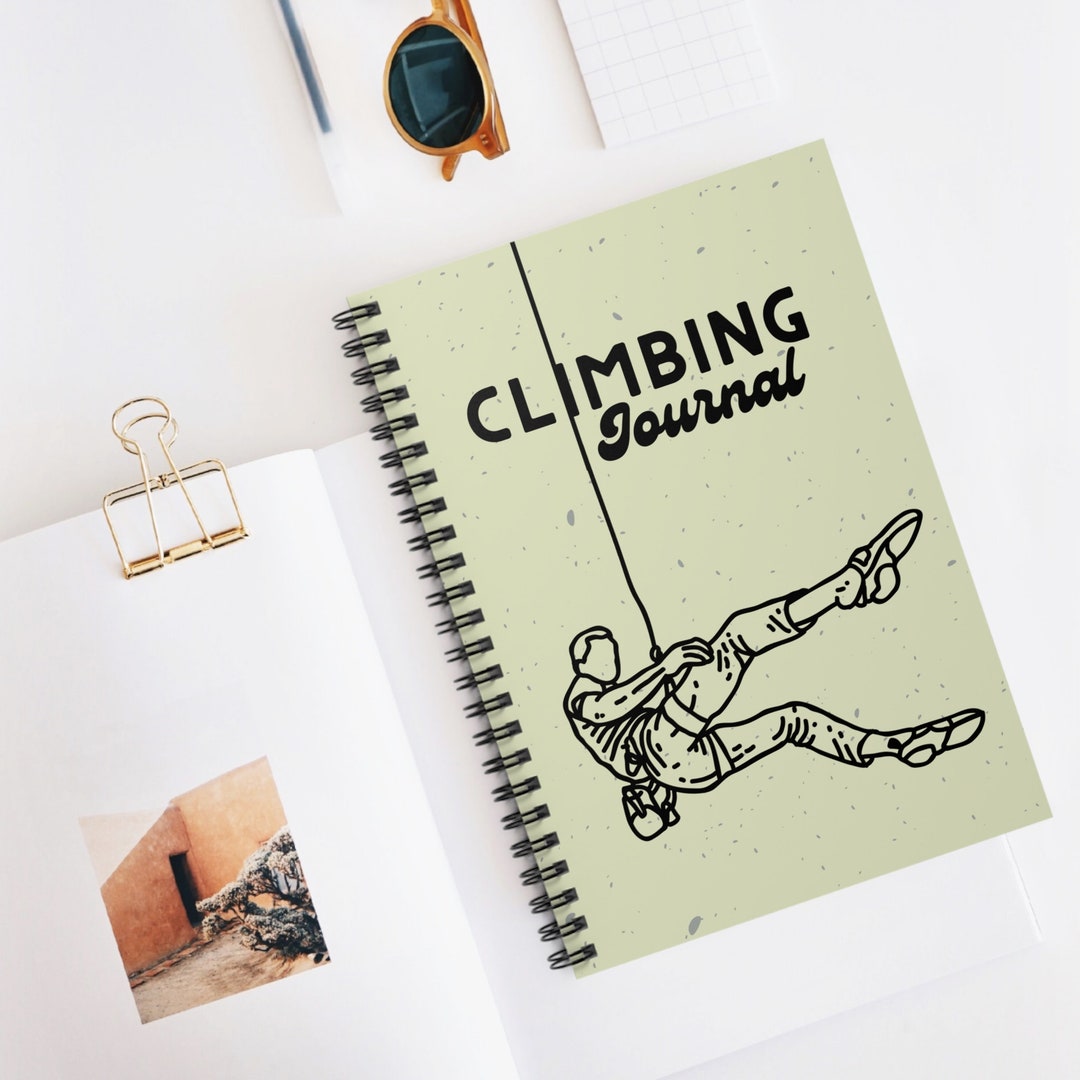 Climbing Journal, Rock Climbing Notebook, Rock Climbing Gift, Notebook ...