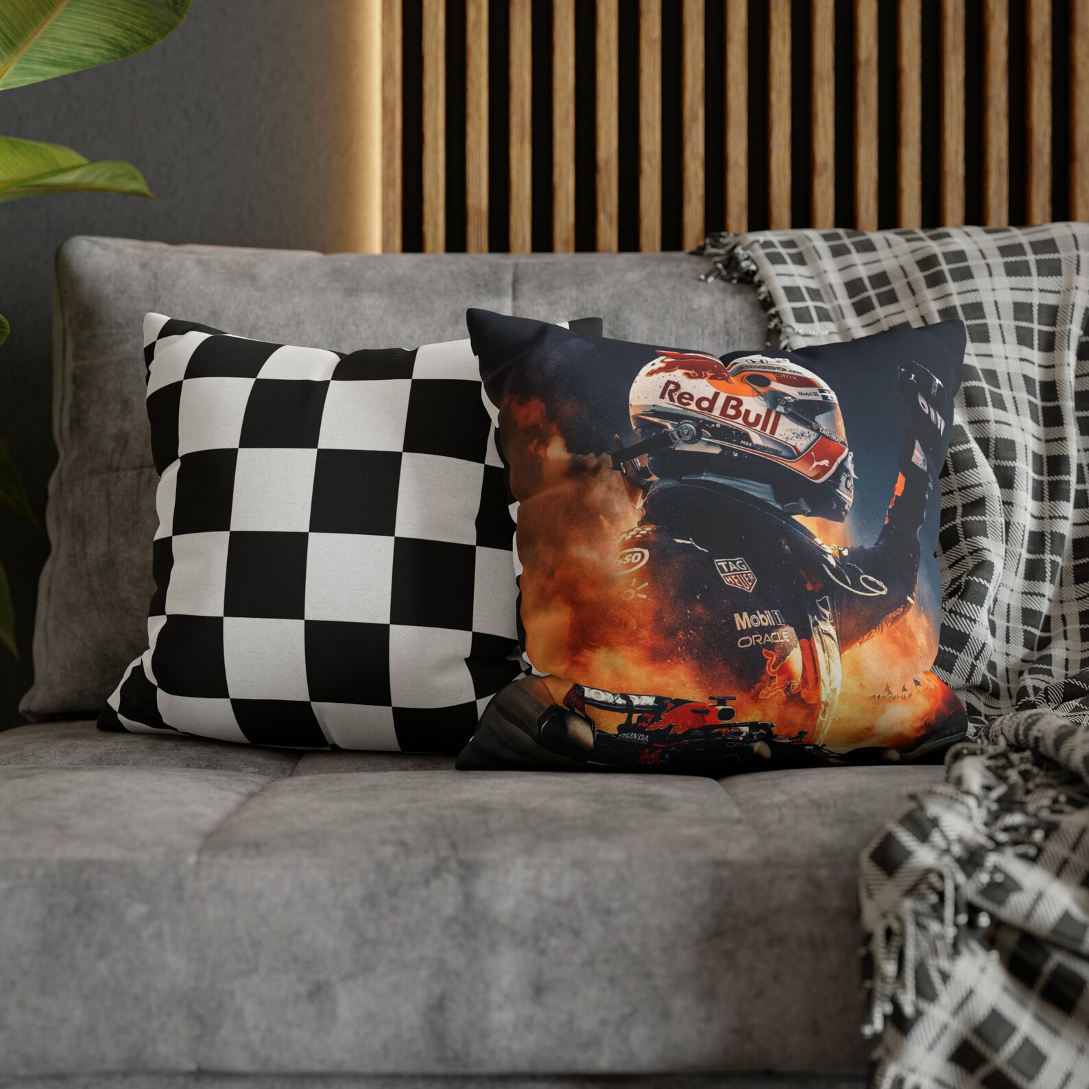 Formula 1 Gift, Formula One Pillow Case, Redbull Racing Team ...