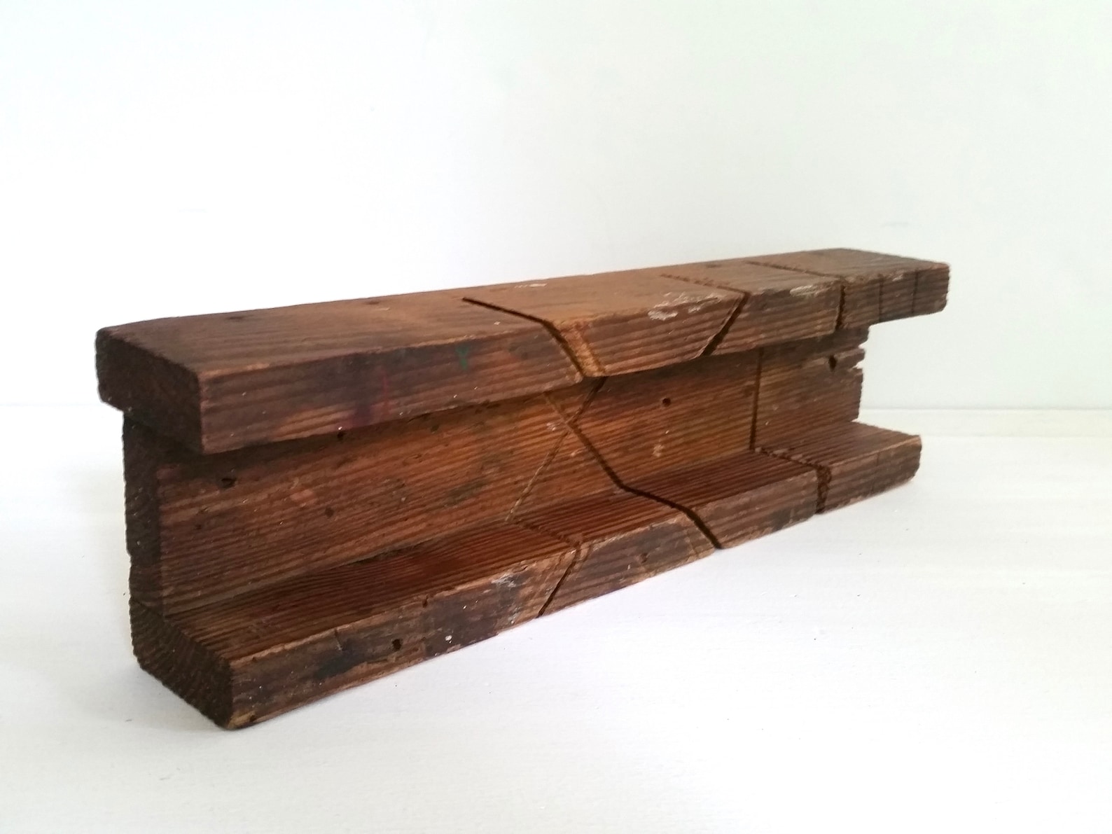 Vintage Handmade Wood Miter Box . Antique Wooden Miter Box . | Etsy