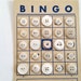 Vintage Buttons . Vintage Bingo Cards . 75 Antique Buttons . Wall Decor ...