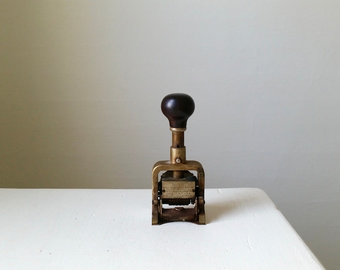 Antique Bates Numbering Machine . Vintage Numbering Stamp . Industrial ...