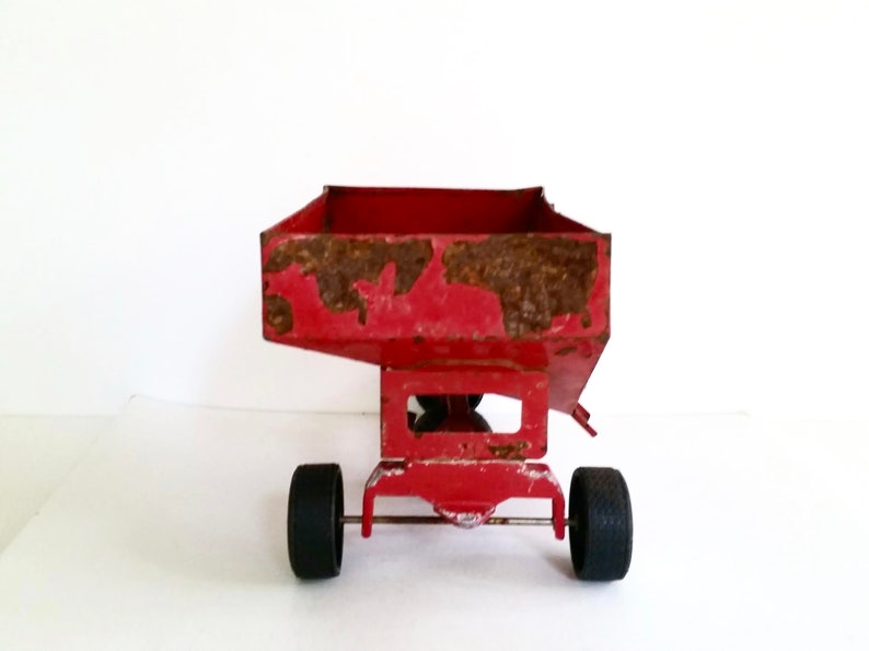 Vintage Toy Grain Hopper . Ertl Red Metal Hopper . Toy Farm - Etsy