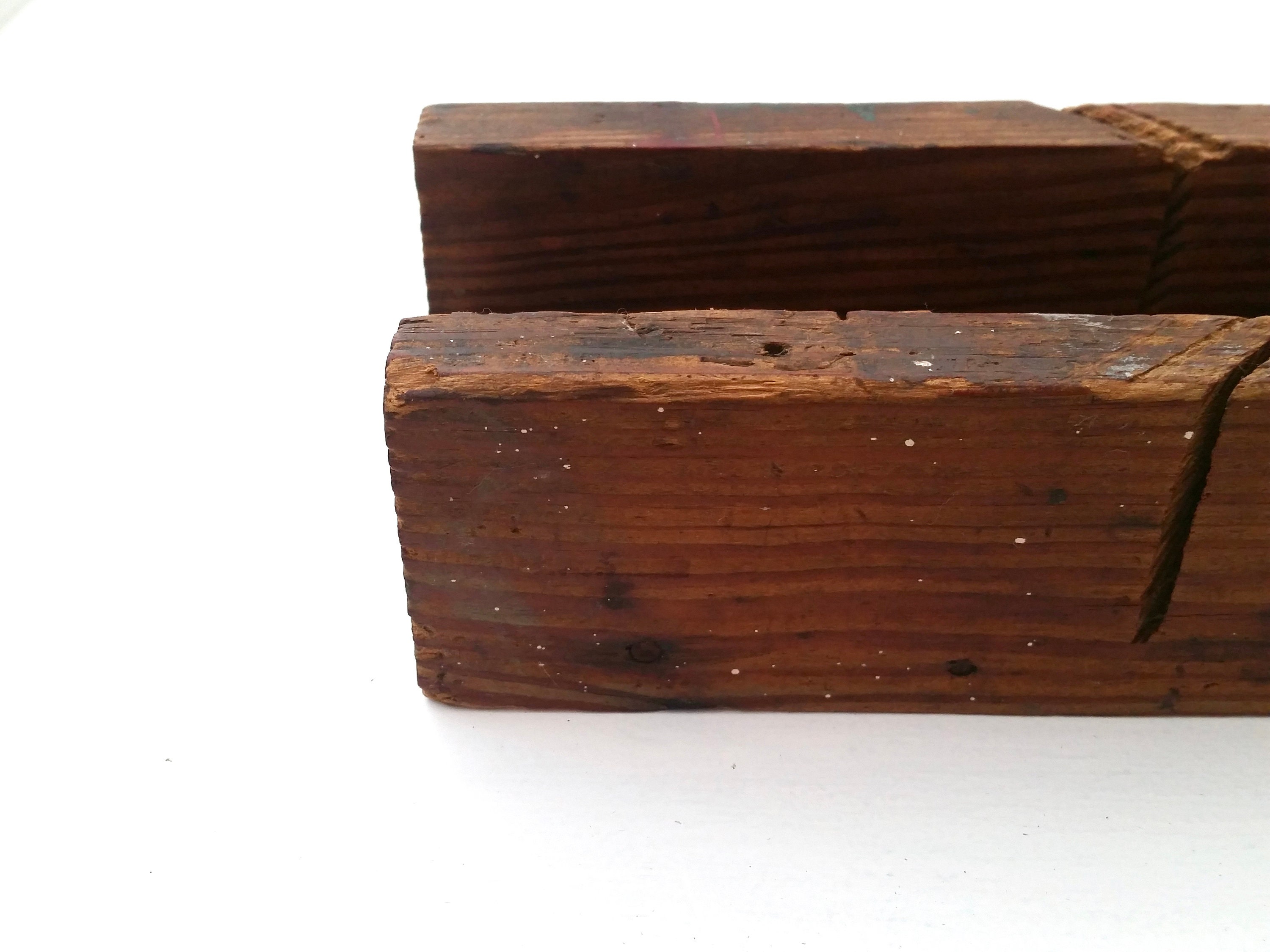 Vintage Handmade Wood Miter Box . Antique Wooden Miter Box . | Etsy