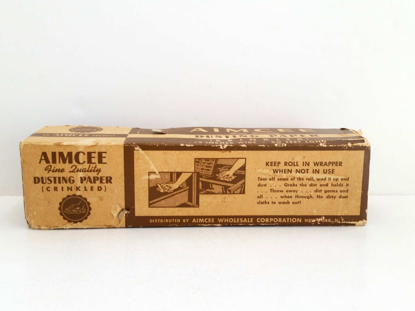 Vintage Aimcee Dusting Paper . Roll of Antique Dusting Paper . - Etsy