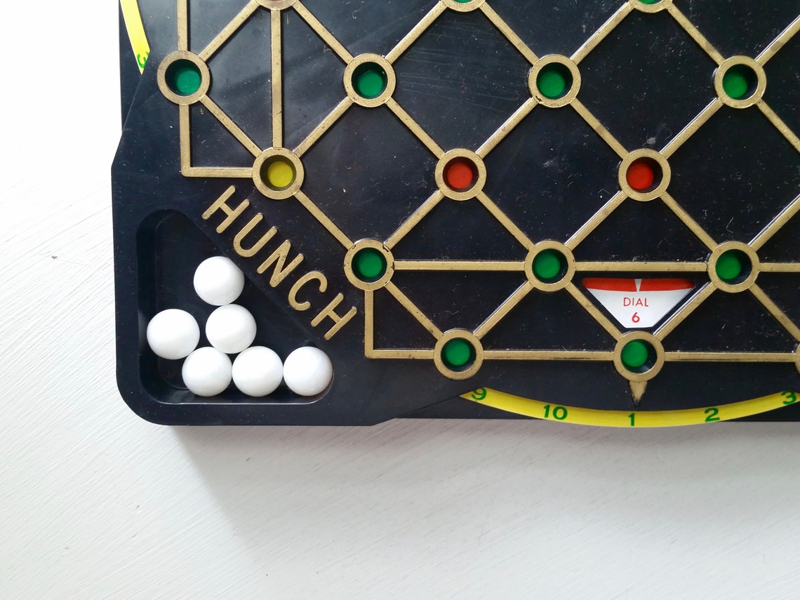 Antique Hunch Board Game . Rare Vintage Hunch Game . Mid - Etsy