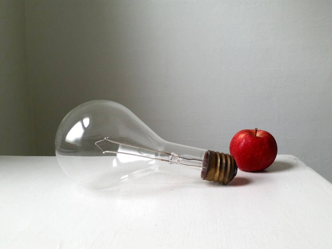 Large Vintage Light Bulb . Large GE Base up Light Bulb . Modern ...