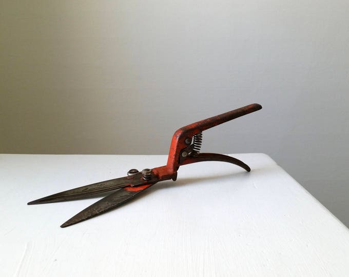 Vintage Wallace Grass Shears . Antique Hand Grass Clippers . Vintage ...