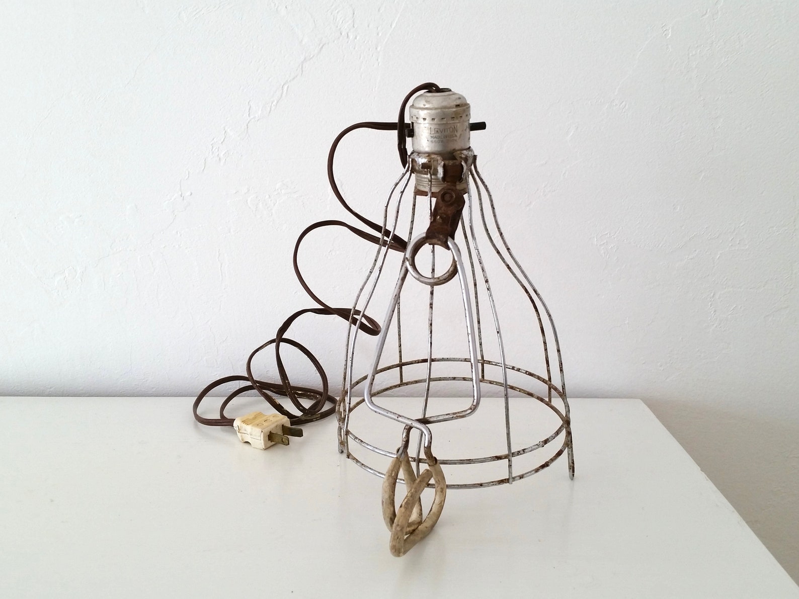 Antique Leviton Lamp . Metal Clip on Utility Lamp . Metal - Etsy