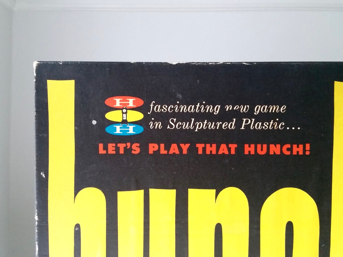 Antique Hunch Board Game . Rare Vintage Hunch Game . Mid - Etsy