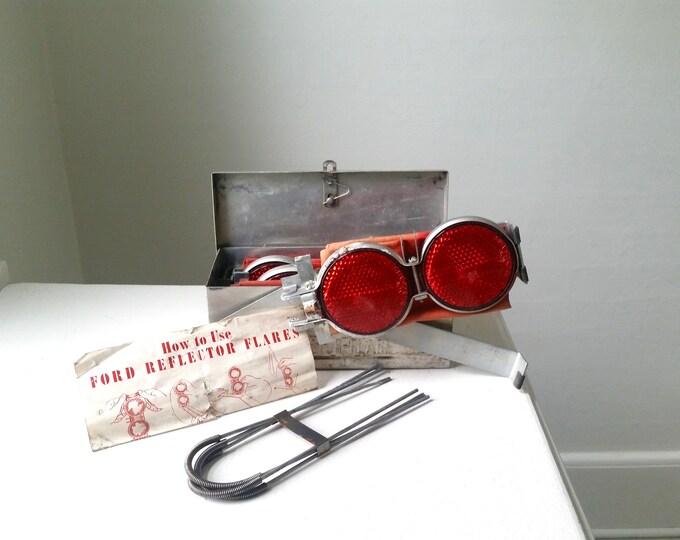 Antique Ford Reflector-flare Set . 1950's Ford Pick up Truck Flares ...