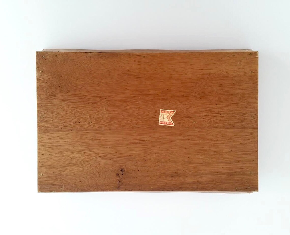 Antique Divided Wooden Box . Vintage Wood Caddy . Handled Box - Etsy