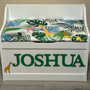 Personalised Toy Box Cushion Top Named Box - Etsy UK
