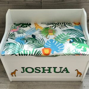Personalised Toy Box Cushion Top Named Box - Etsy UK