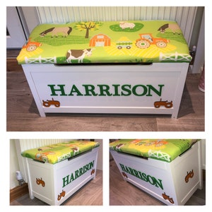 Personalised Toy Box Wooden Toy Box Name Storage Box - Etsy UK