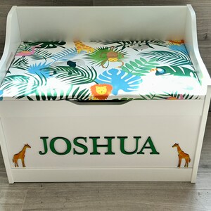 Personalised Toy Box Cushion Top Named Box - Etsy UK