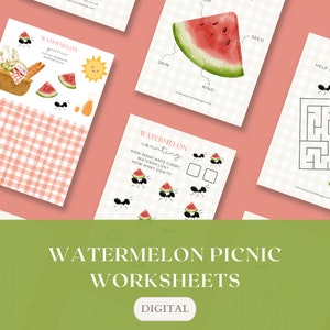 Life Cycle of a Watermelon Plant Foldable Kids' Craft A4 and 11x8.5 ...